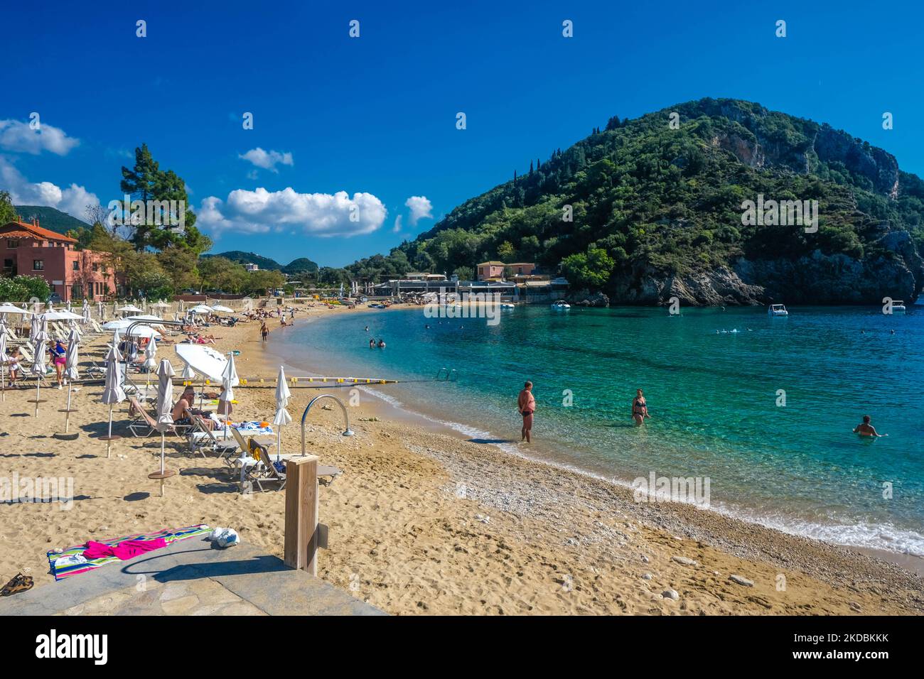 Corfu island, Greece: 07-10-20212: View of the beautiful ...