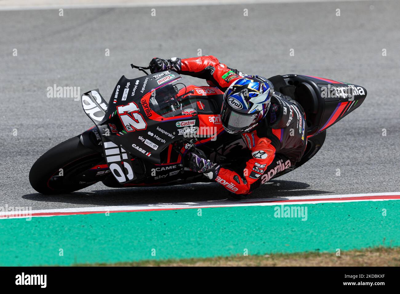 Maverick Vinales from Spain of Aprilia Racing with Aprilia during the ...
