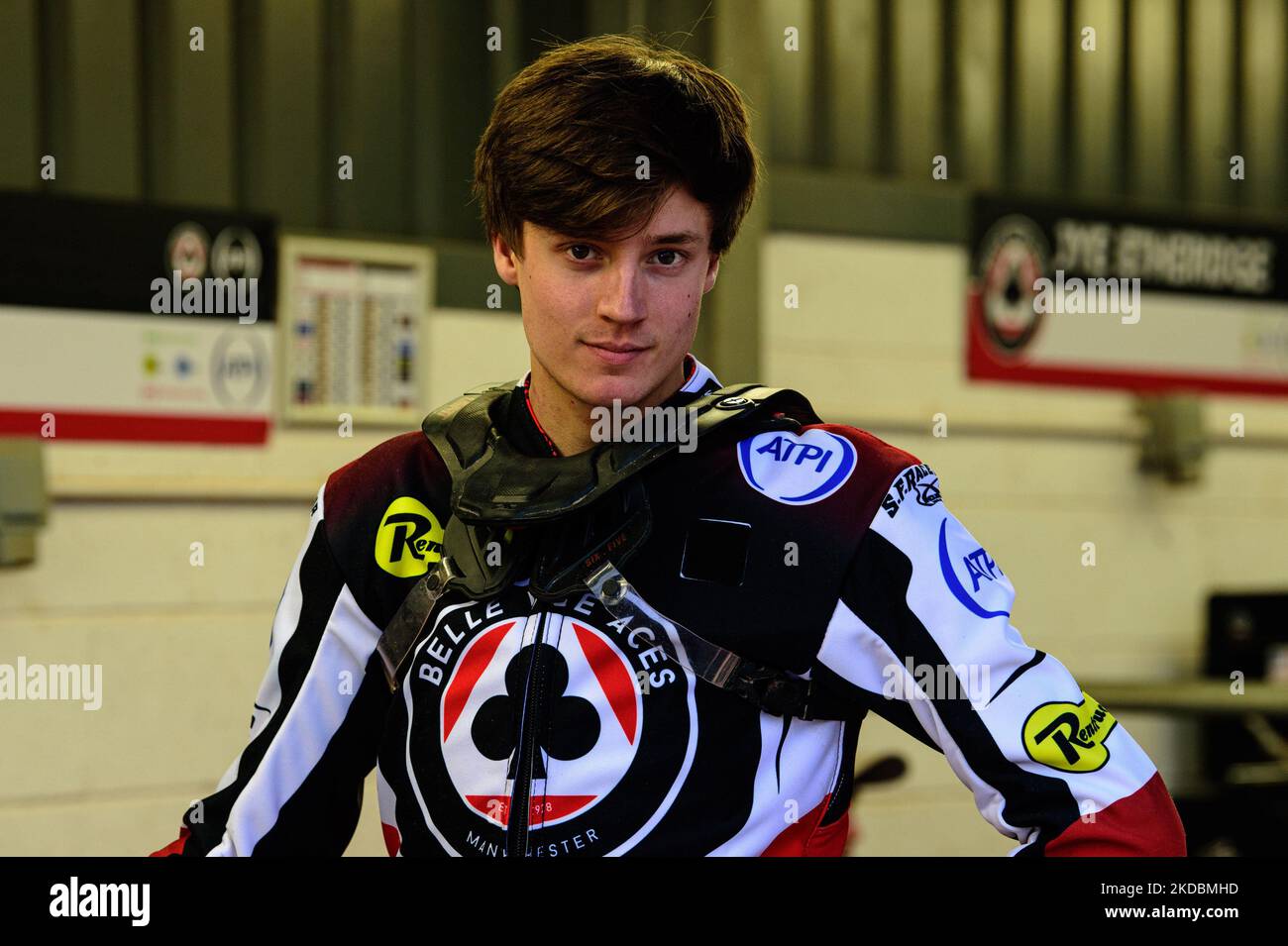 Belle Vue ATPI Aces Number 8 Rider Connor Bailey during the SGB ...