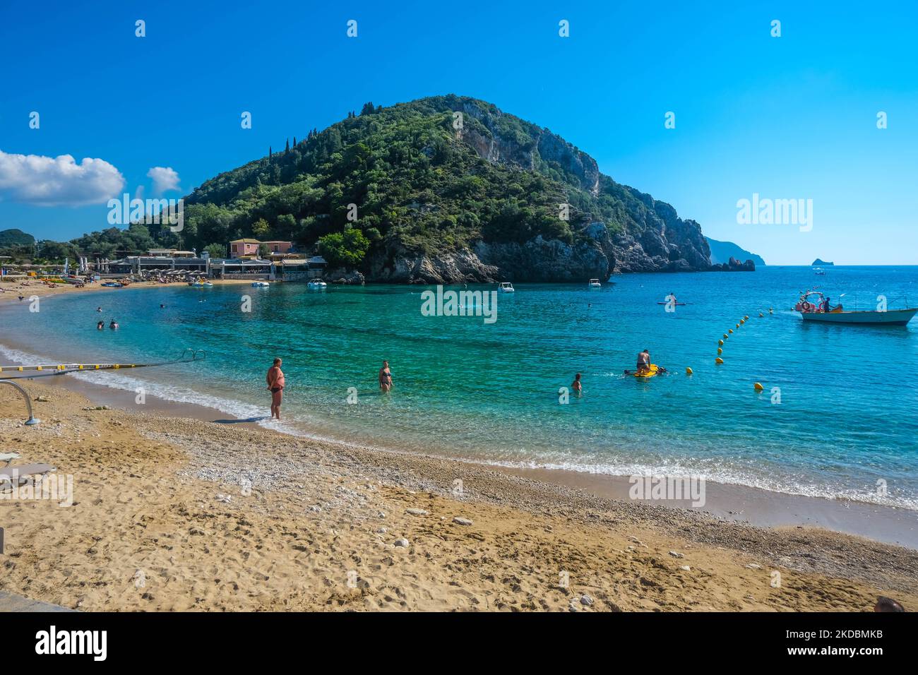 Corfu island, Greece: 07-10-20212: View of the beautiful ...