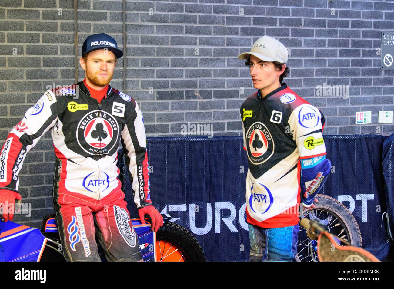 Brady Kurtz (left) with Zach Cook during the SGB Premiership match ...