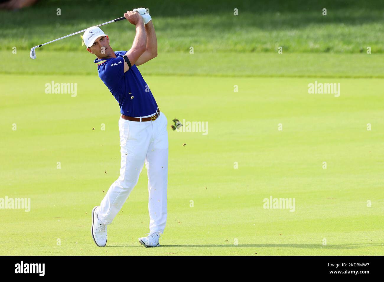 Billy Horschel of Ponte Vedra Beach, Florida hits from the fairway to ...