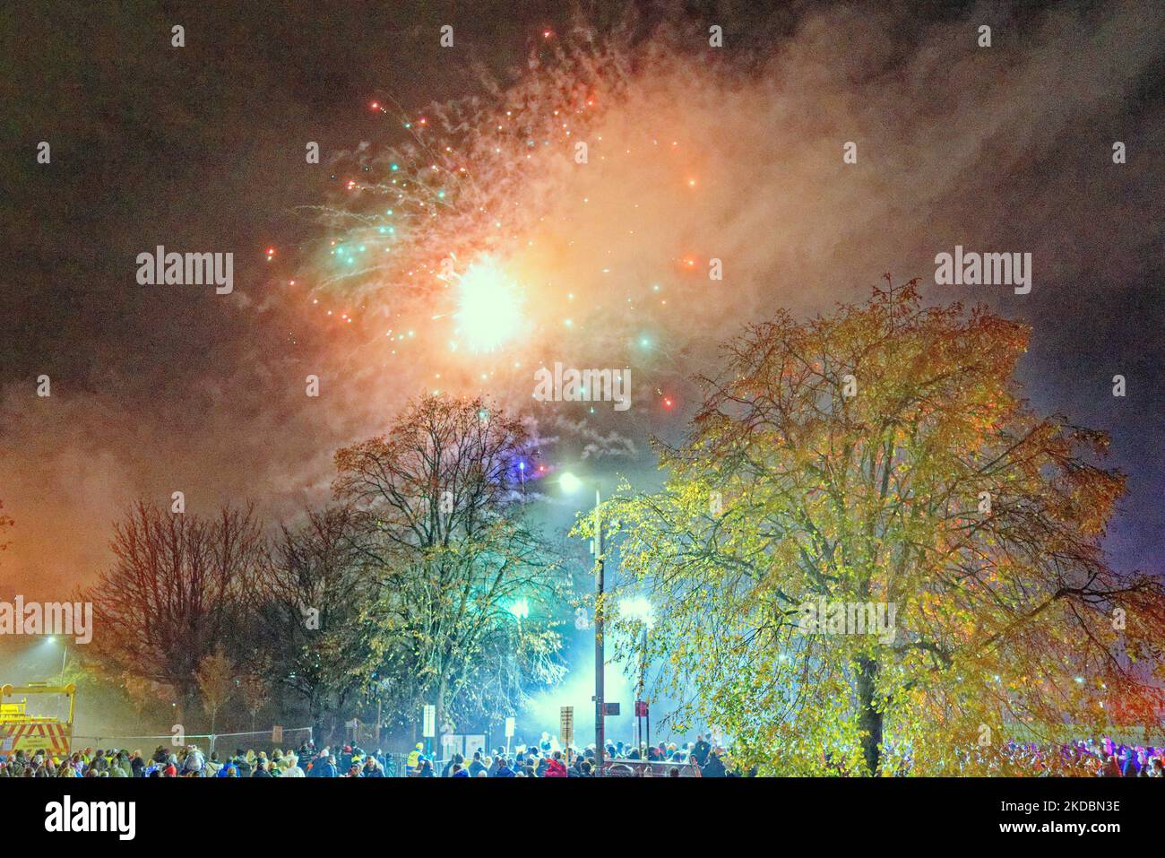 Bonfire night scotland police hi-res stock photography and images - Alamy
