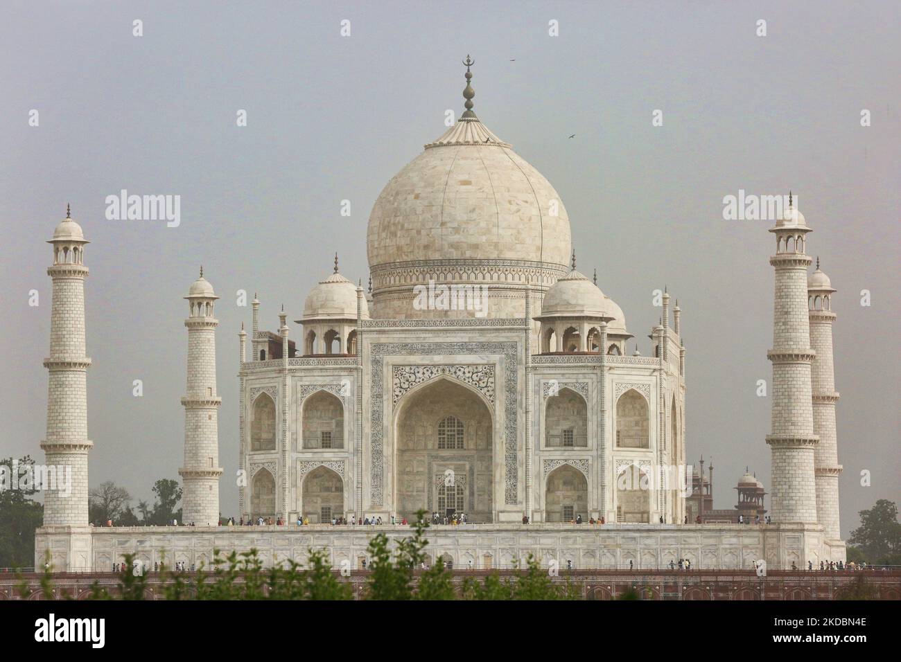Taj Mahal seen from Mehtab Bagh in Agra, Uttar Pradesh, India, on May ...