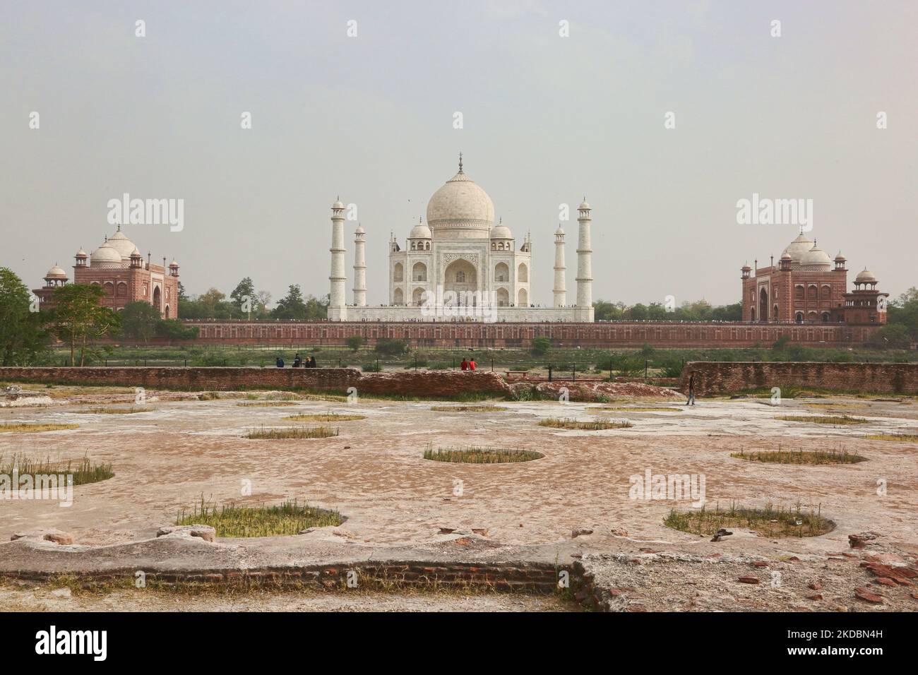 Taj Mahal seen from Mehtab Bagh in Agra, Uttar Pradesh, India, on May ...