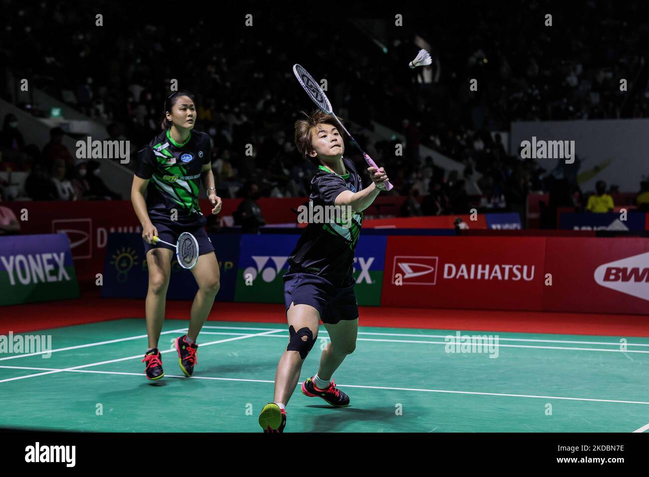 Vivian Hoo and Lim Chiew Sien of Malaysia compete in the Women's ...
