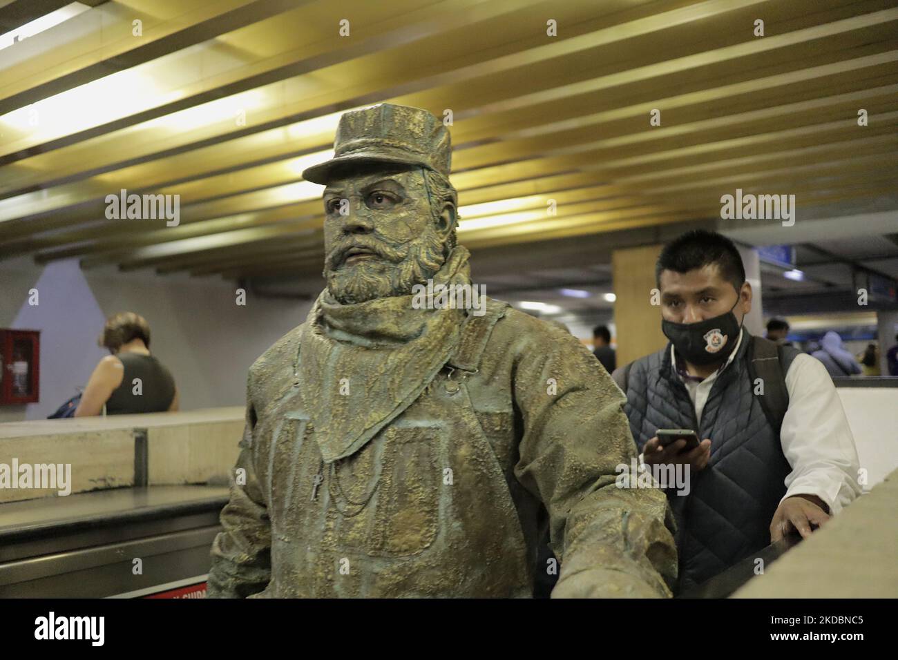 José Miguel Moctezuma, characterised as Don Ferro Ferrocarrilero ...