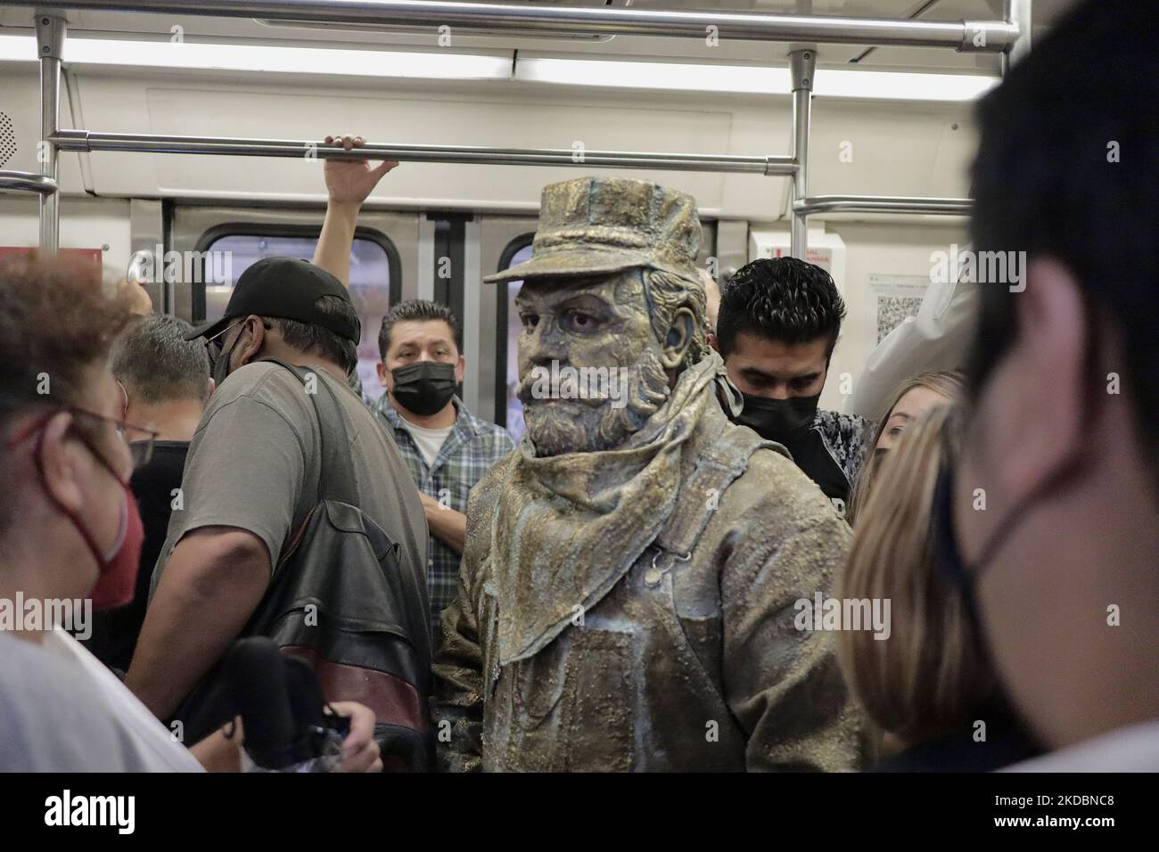 José Miguel Moctezuma, characterised as Don Ferro Ferrocarrilero ...