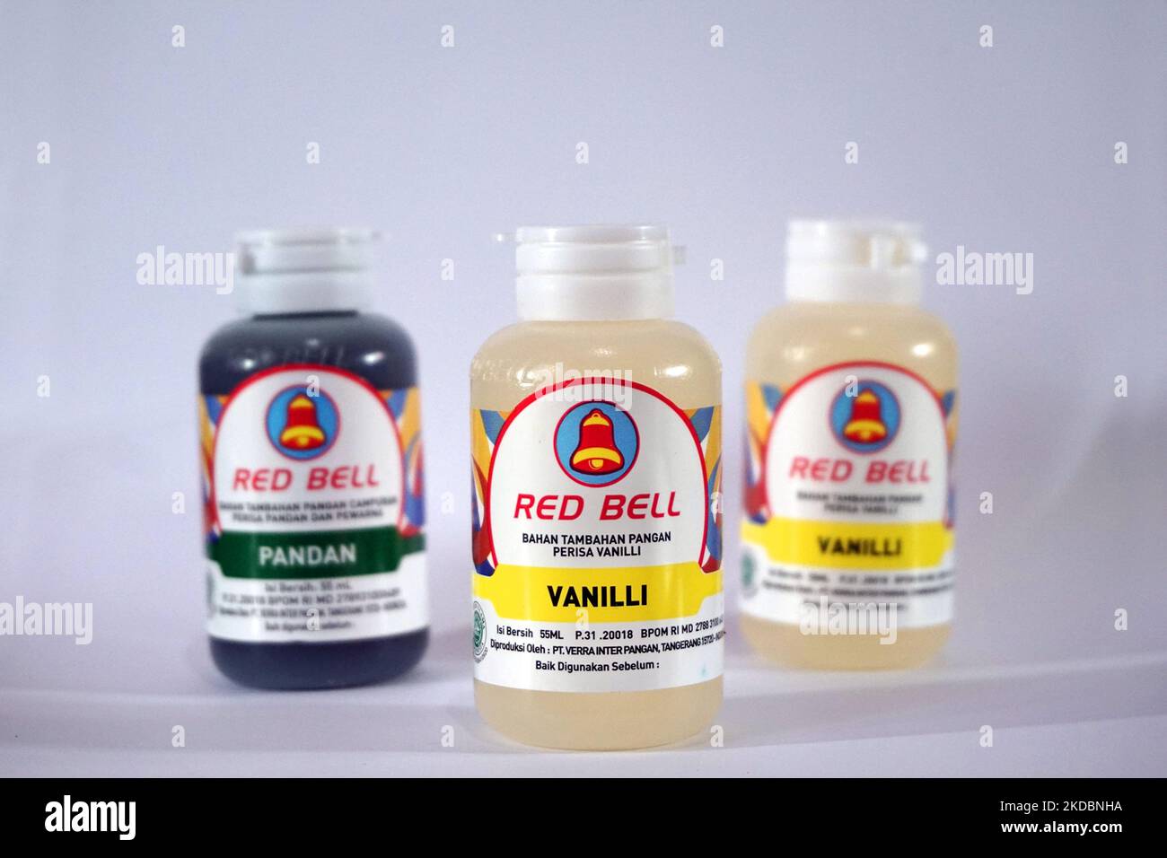 A selective focus of various types of flavor agents for cakes and ...