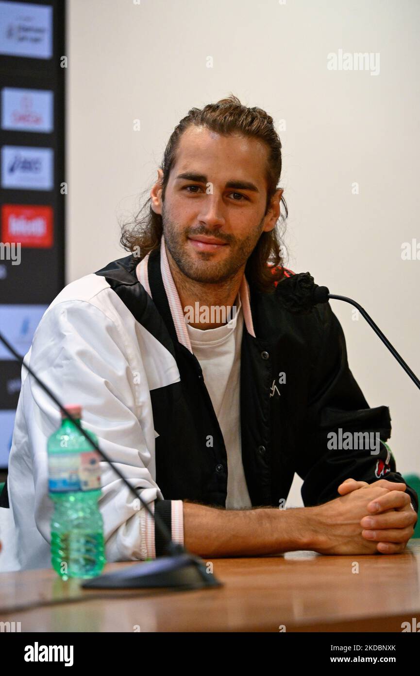 Gianmarco Tamberi (ITA) during the Golden Gala press conference Pietro ...