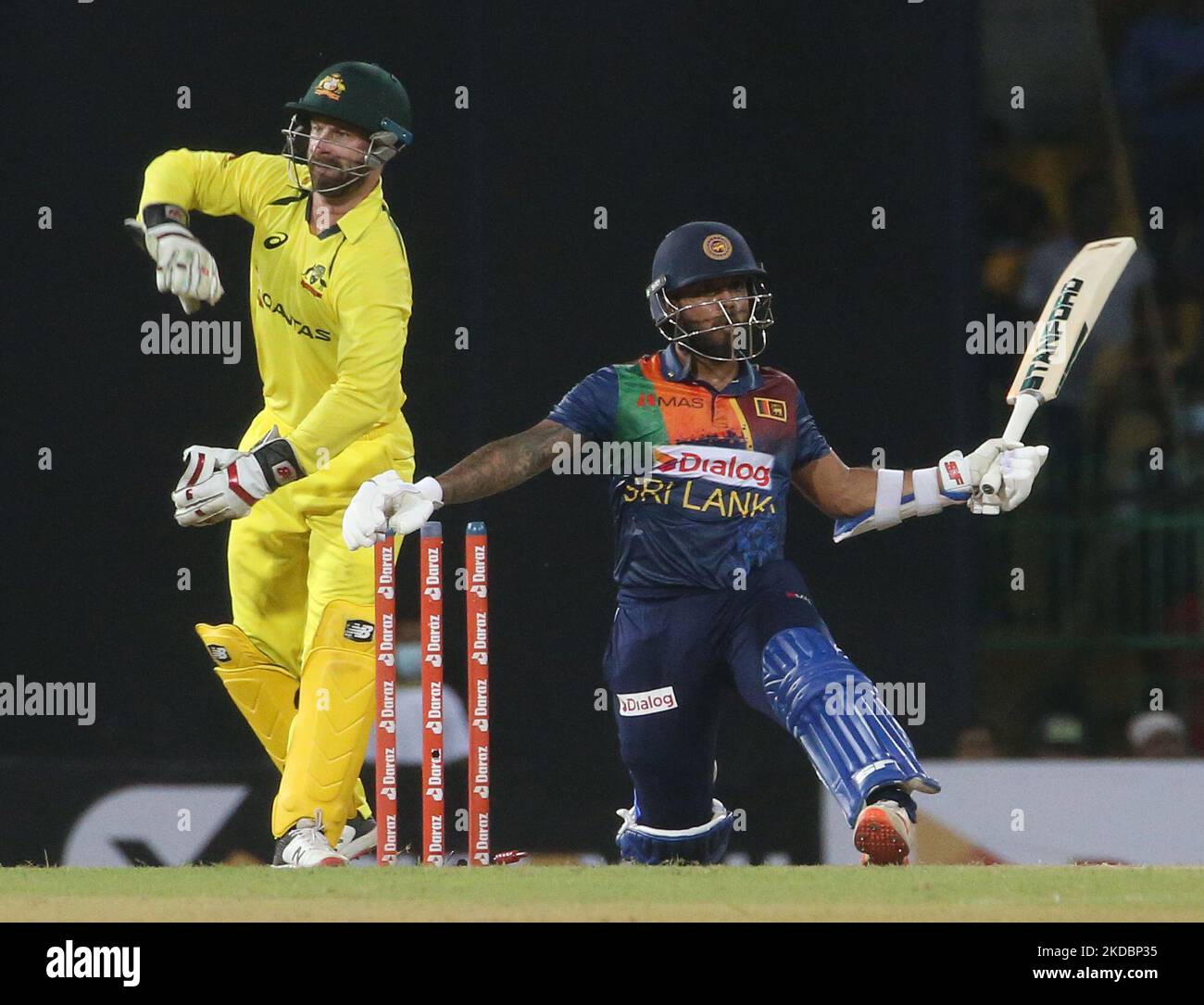 Sri Lankan batsman Kusal Mendis bats during the second Twenty20 cricket ...
