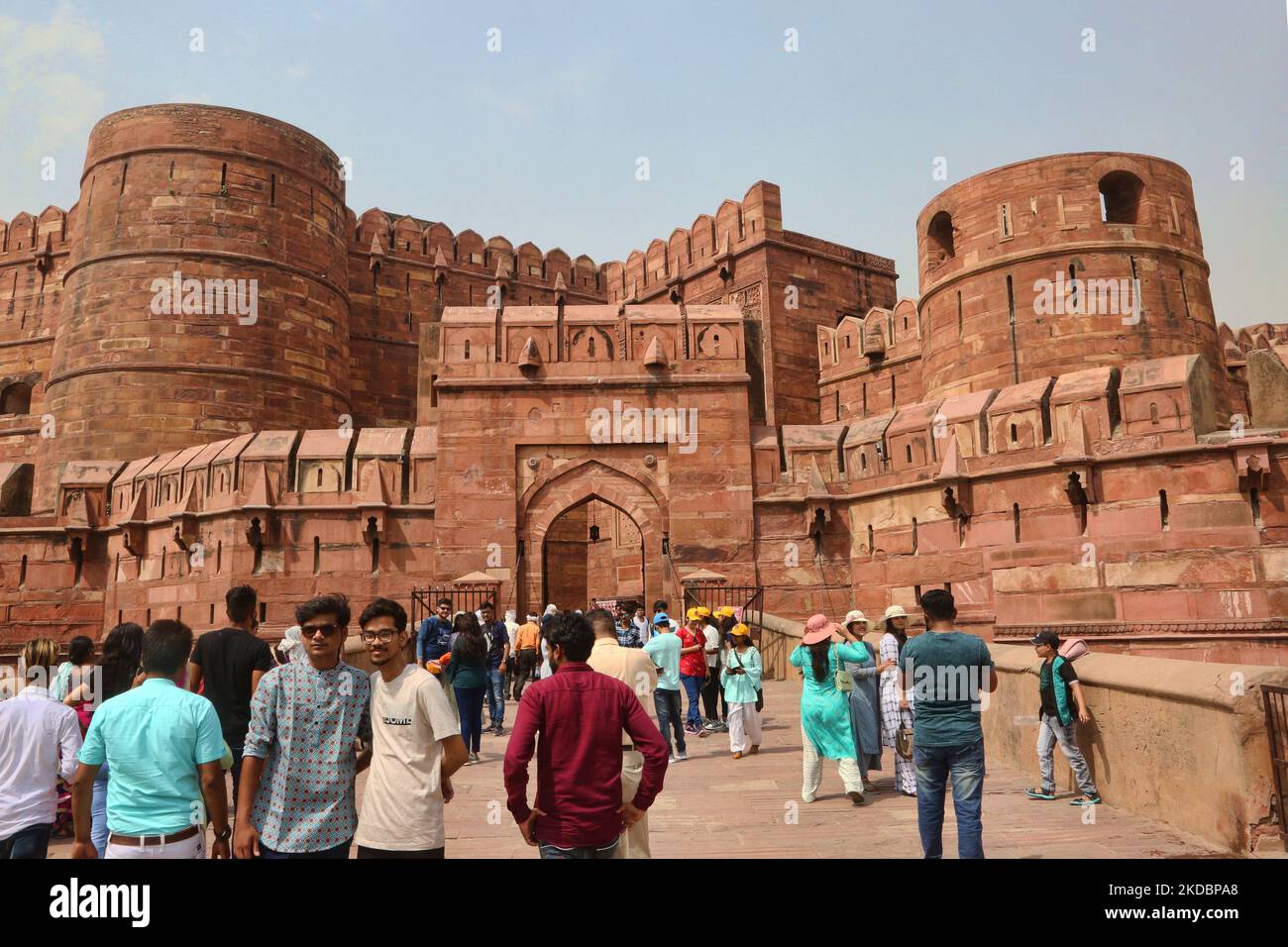 Amar Singh Gate at the Agra Fort in Agra, Uttar Pradesh, India, on May ...