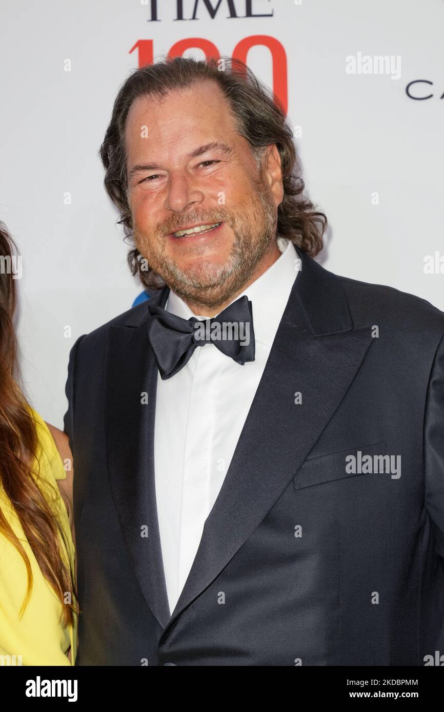 Marc Benioff attends the 2022 TIME100 Gala on June 08, 2022 in New York ...
