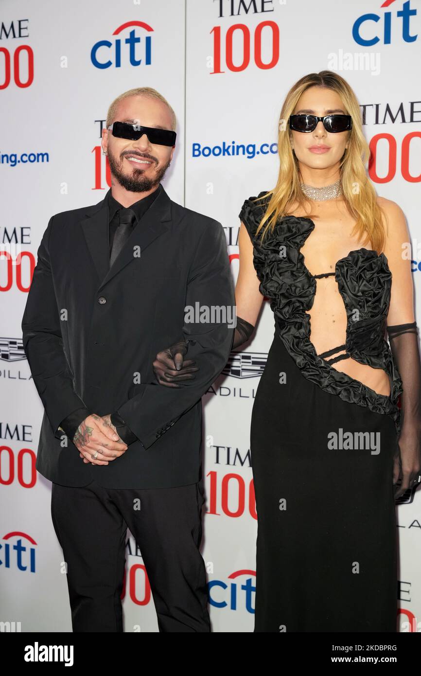 Valentina Ferrer and J Balvin attends the 2022 TIME100 Gala on June 08 ...