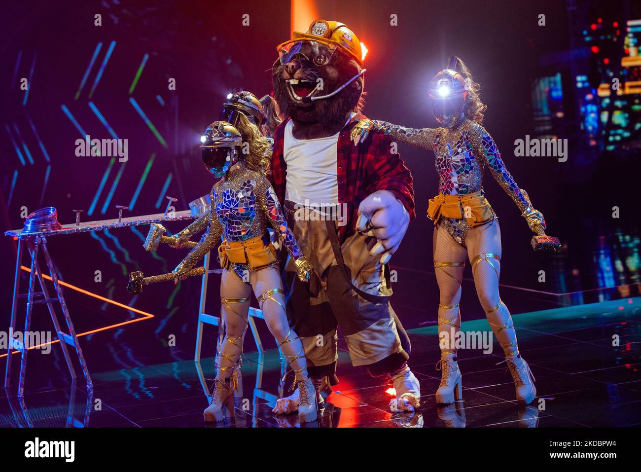 Cologne, Germany. 05th Nov, 2022. The character "The Mole" is on stage ...