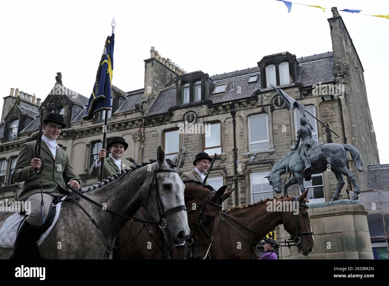 Hawick Cornet 2022, Greig Middlemass accompanied by Right Hand Man ...