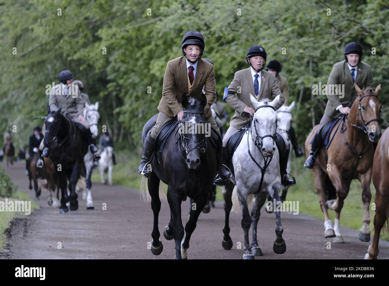Married Supporters follow the Acting Father up the chase on the morning ...