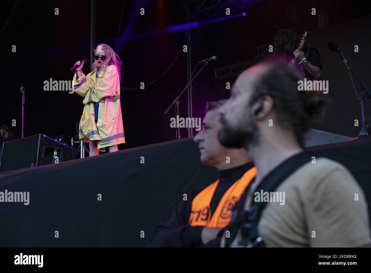 American singer Sky Ferreira on the Super Bock stage, on the first day ...
