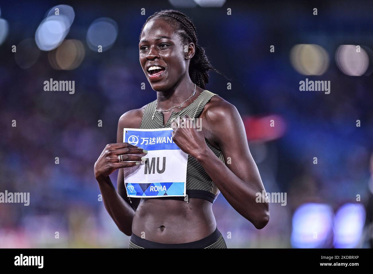 Athing Mu of United State of America poses after competing in 1500 ...