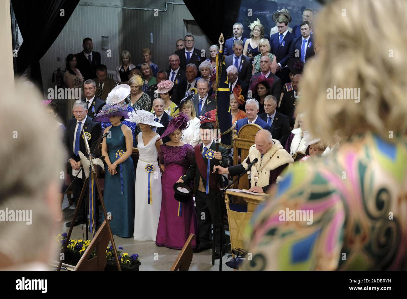 Hawick, UK. 09.Jun.2022. Hawick Cornet 2022, Greig Middlemass, takes ...