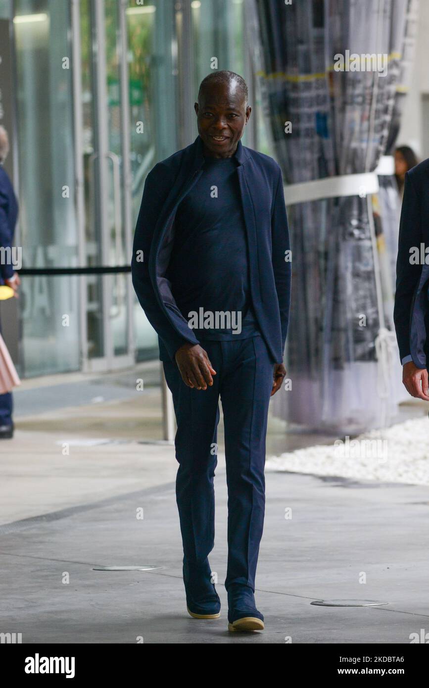 Diebedo Francis Kere, Architect during the News Ursula Von der Leyen at ...