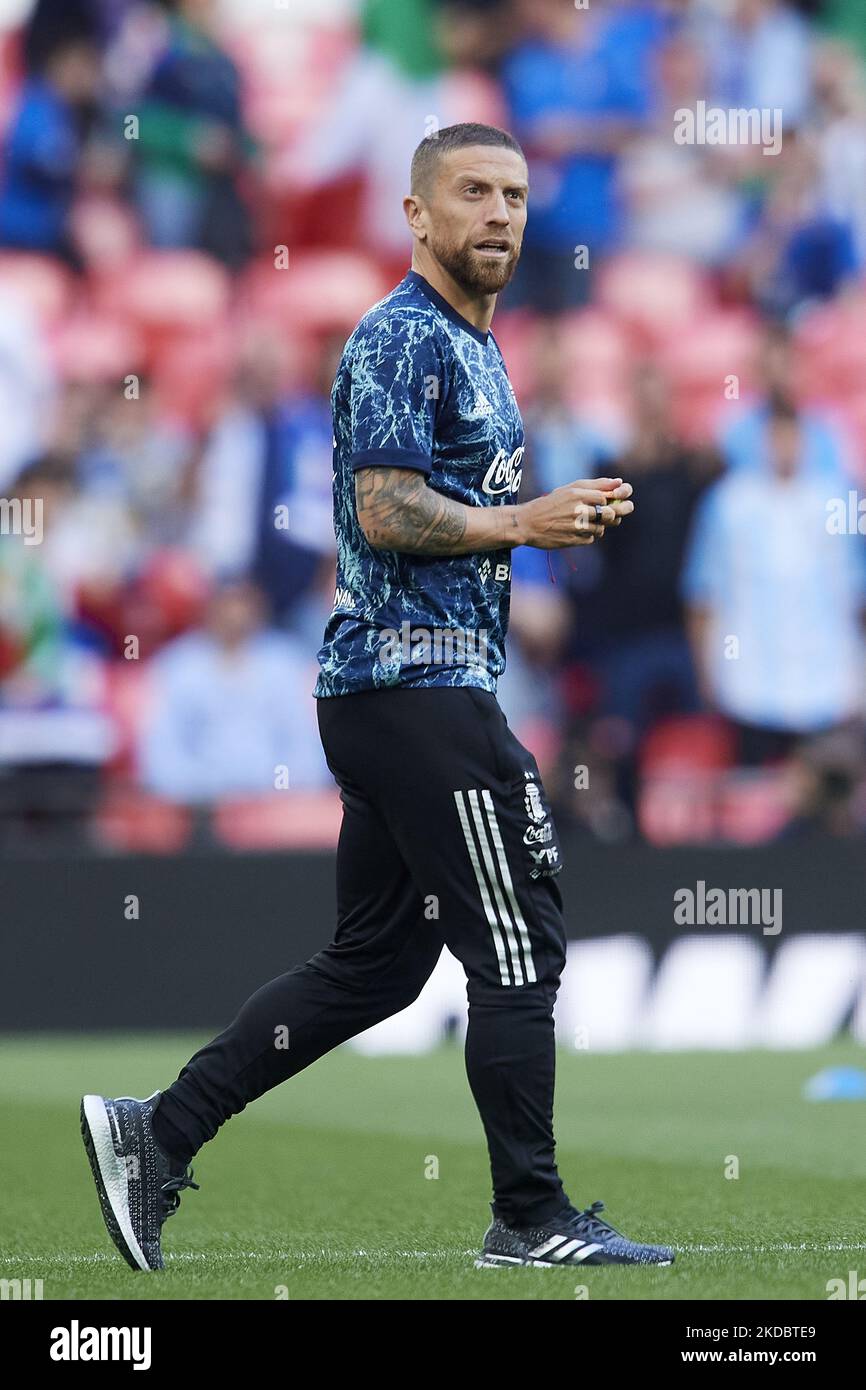 Alejandro "Papu" Gomez (Sevilla FC) of Argentina during the Finalissima ...