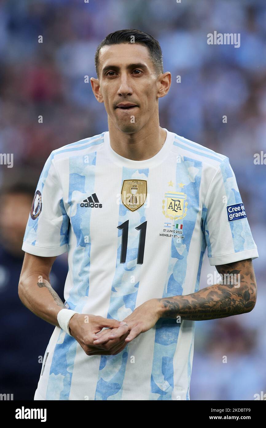 Angel Di Maria (Paris Saint-Germain) of Argentina during the ...