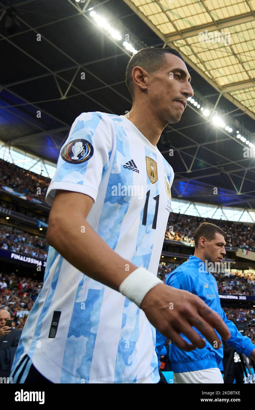 Angel Di Maria (Paris Saint-Germain) of Argentina during the ...