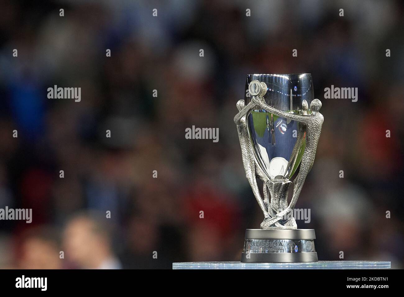 Finalissima trophy during the Finalissima 2022 match between Argentina ...