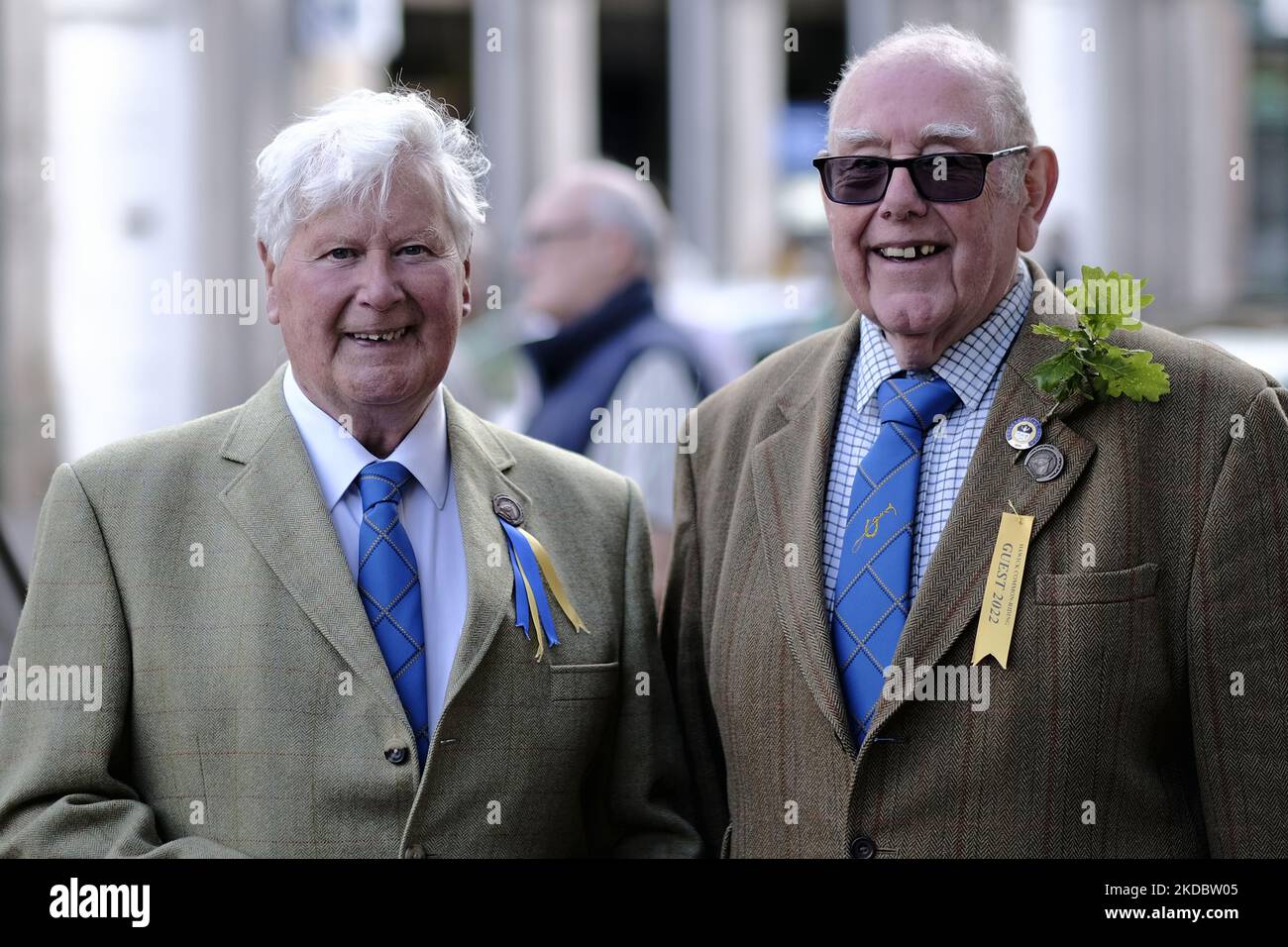 Chay Blyth and Ian Fraser, stalwarts of the Common Riding pose for a ...