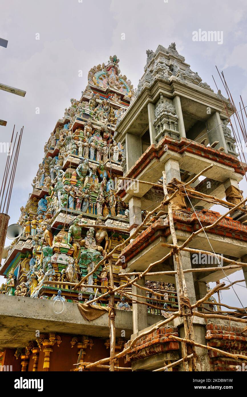 Reconstruction and rebuilding of the Vattappalai Kannakki Amman Temple ...