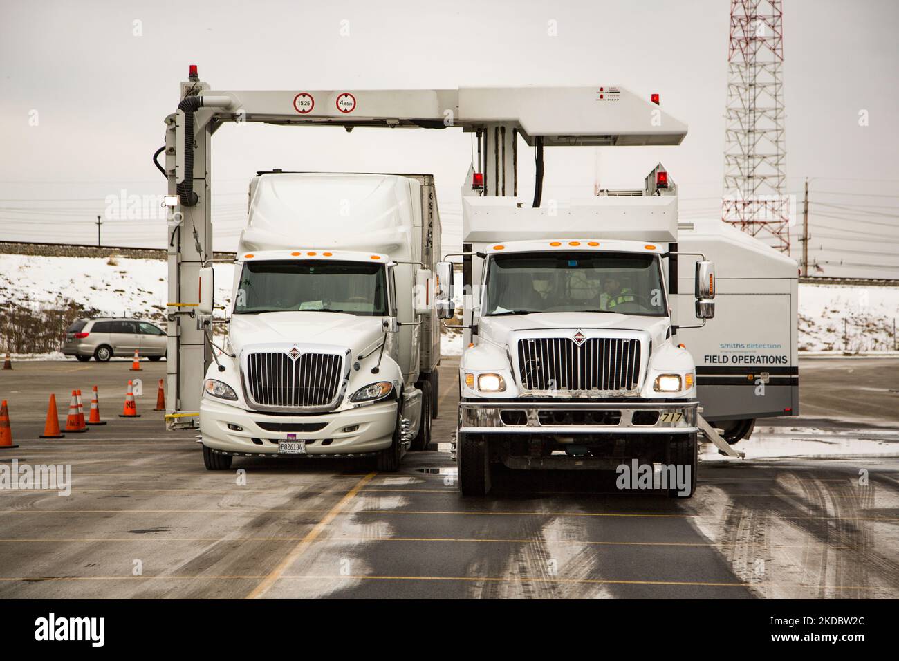 This is a Heimann Cargo Vision Mobile (HCV) Radiation Scanner. CBP is ...