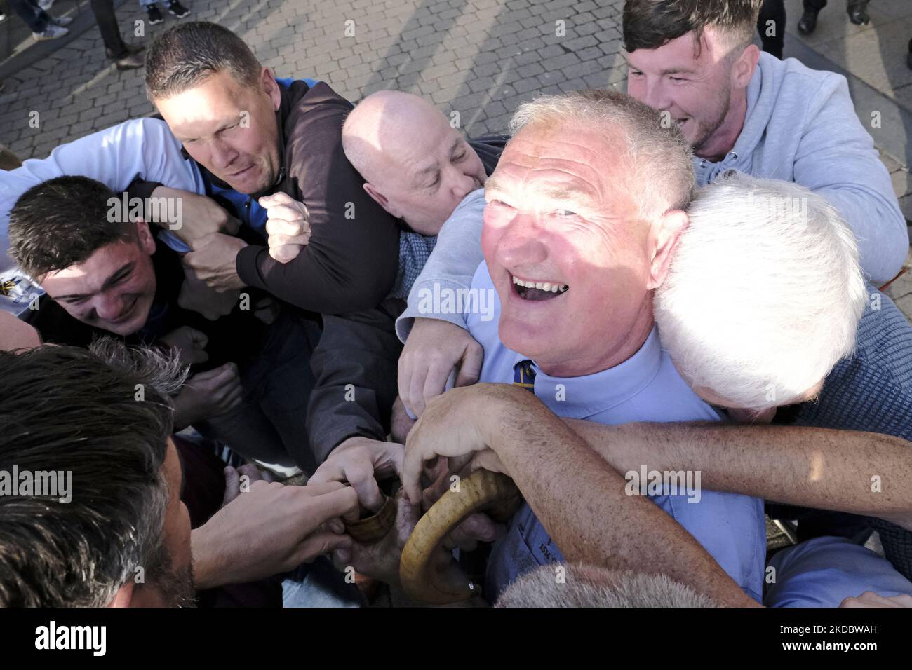 Hawick, UK. 10.Jun.2022. 2022 Hawick Common Riding Michael Aitken, in ...