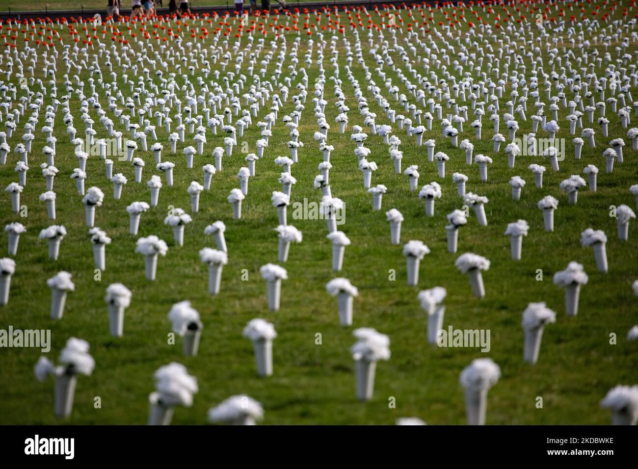 The National Gun Violence Memorial is seen on the National Mall in ...