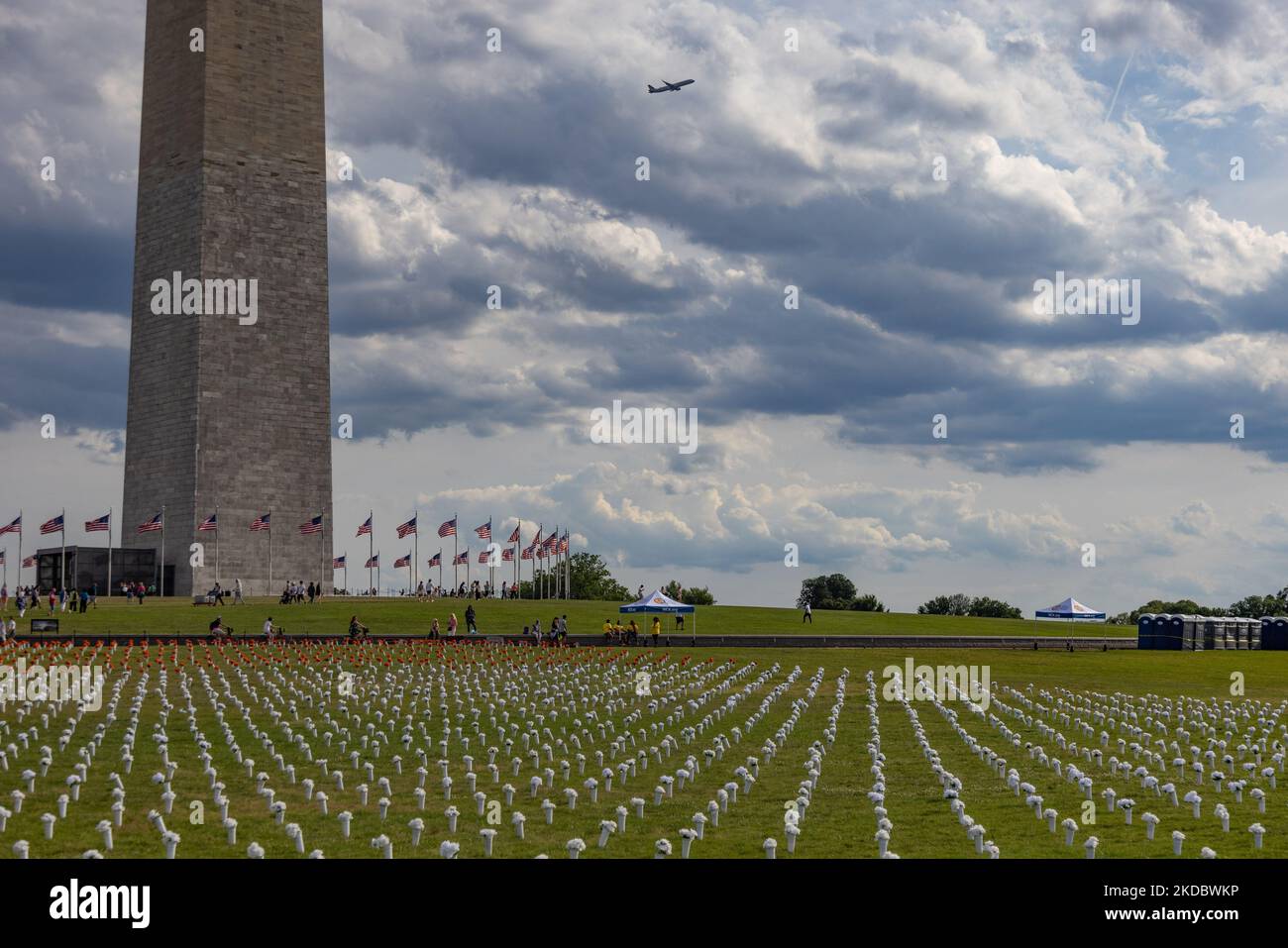 The National Gun Violence Memorial is seen on the National Mall in ...