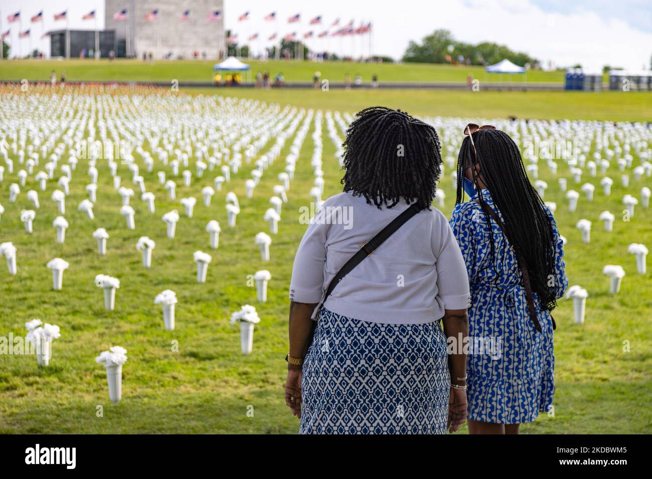 The National Gun Violence Memorial is seen on the National Mall in ...