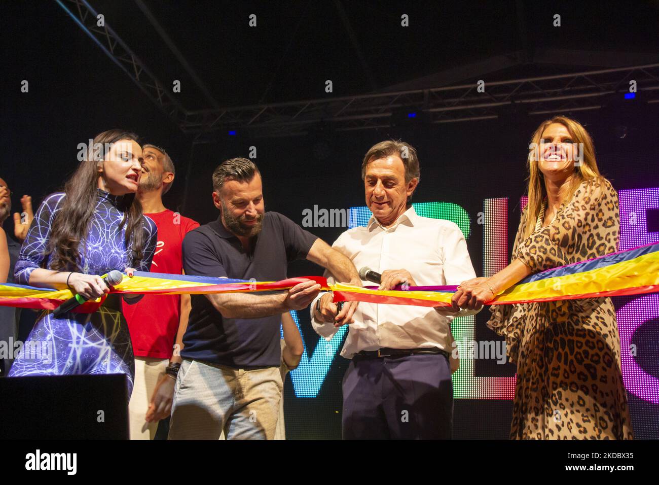 Opening night Padova Pride Village 2022, the Italian singer Arisa and ...