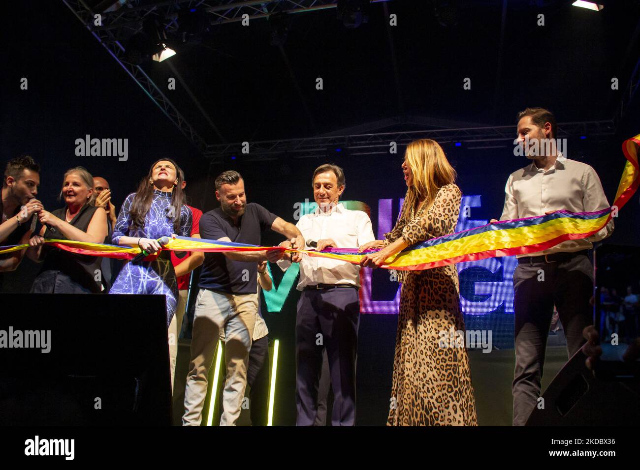 Opening night Padova Pride Village 2022, the Italian singer Arisa and ...