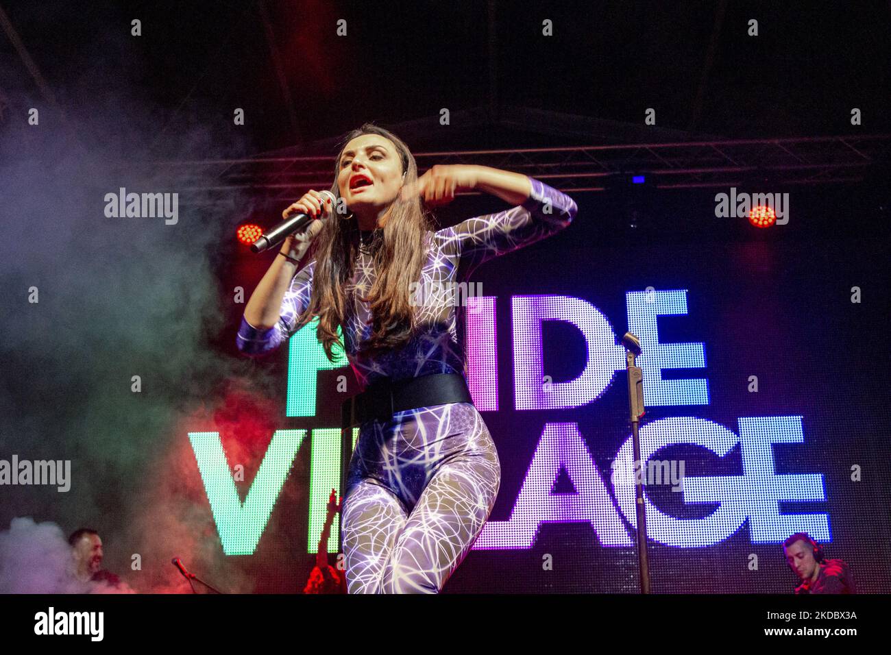 Opening night Padova Pride Village 2022, the Italian singer Arisa and ...