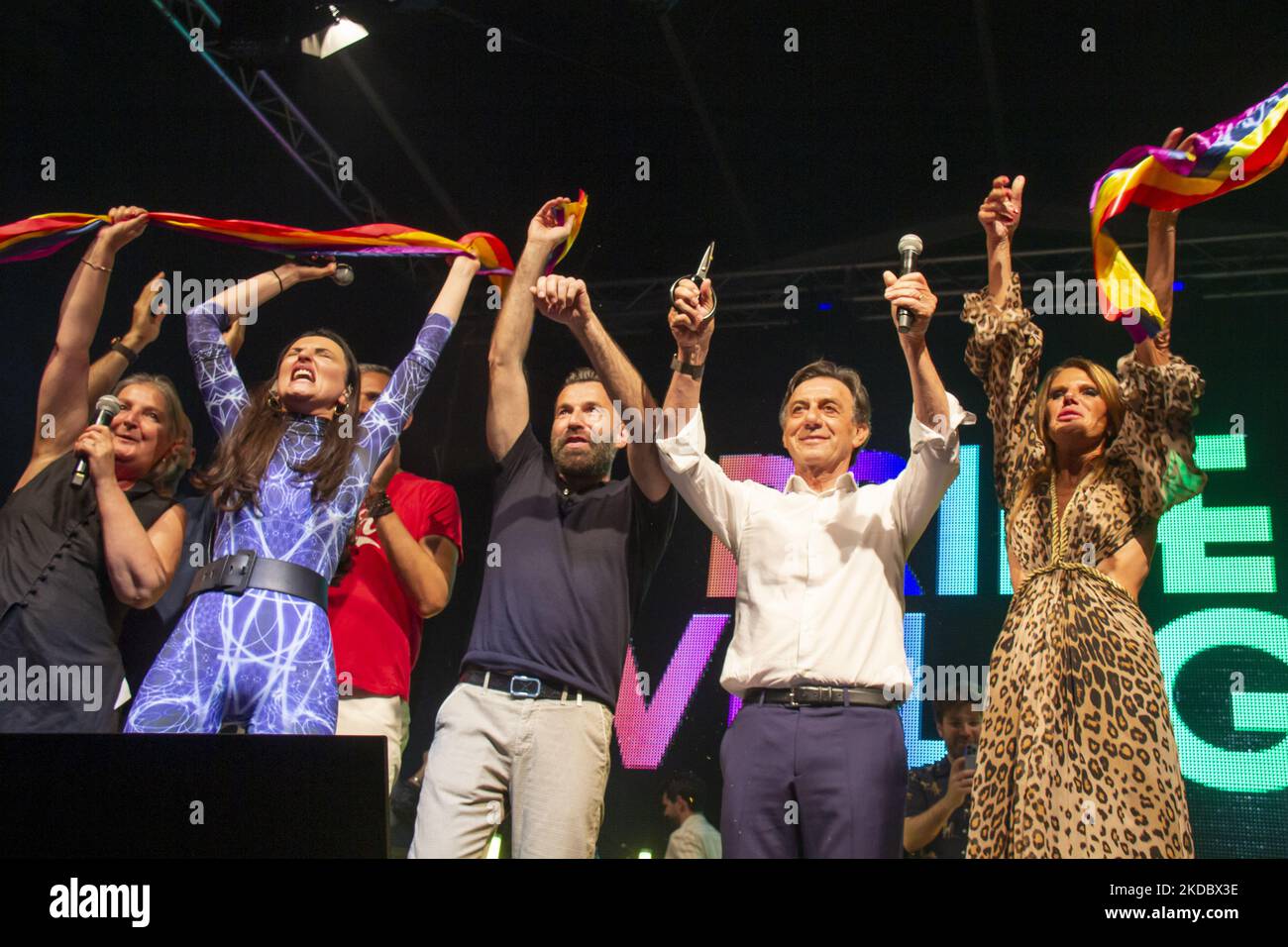 Opening night Padova Pride Village 2022, the Italian singer Arisa and ...