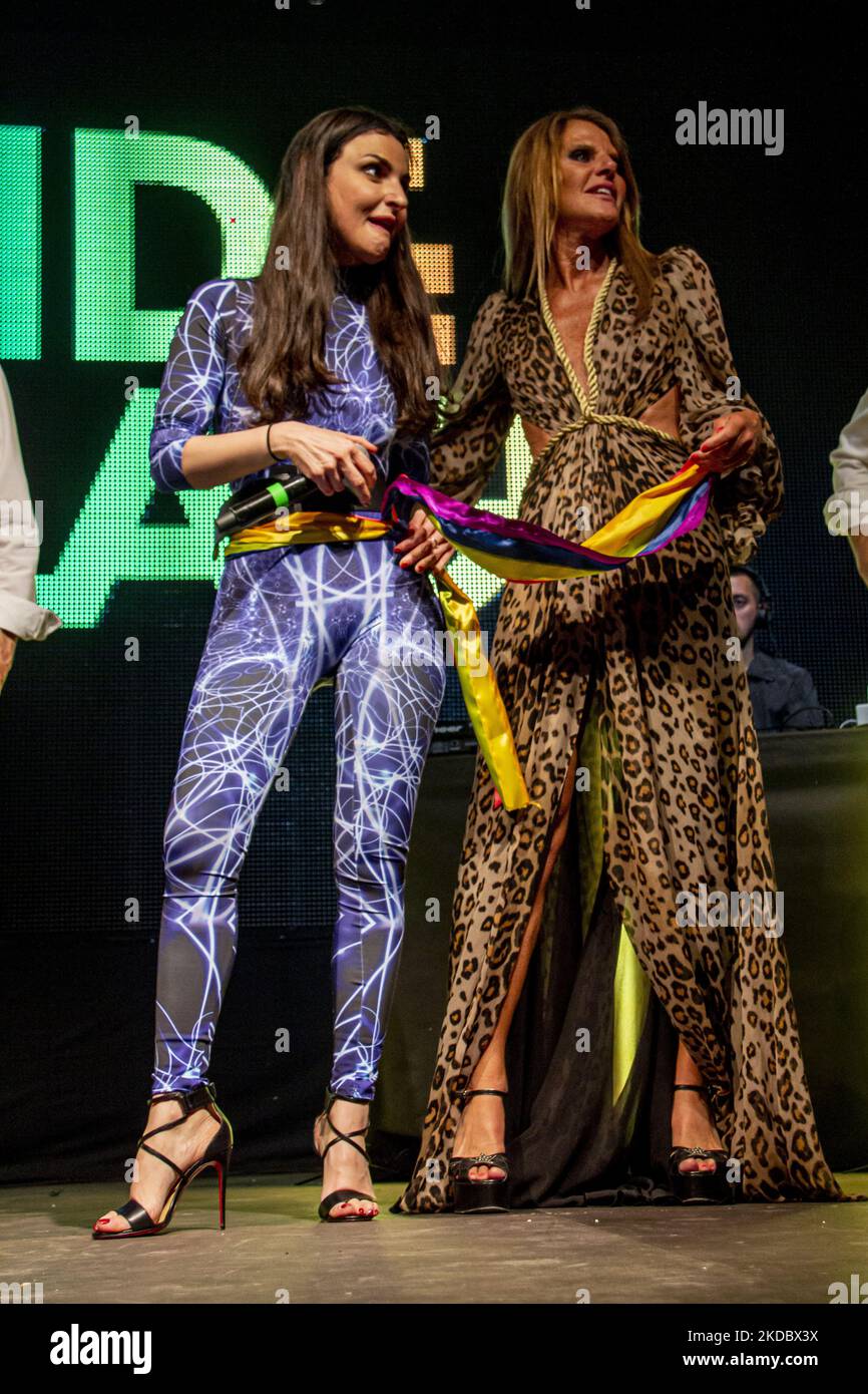 Opening night Padova Pride Village 2022, the Italian singer Arisa and ...