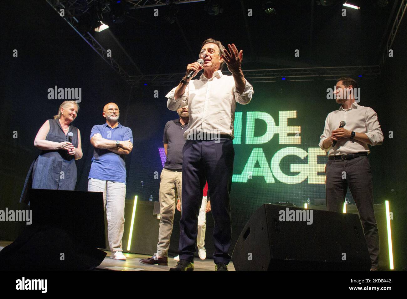 Opening night Padova Pride Village 2022, the Italian singer Arisa and ...