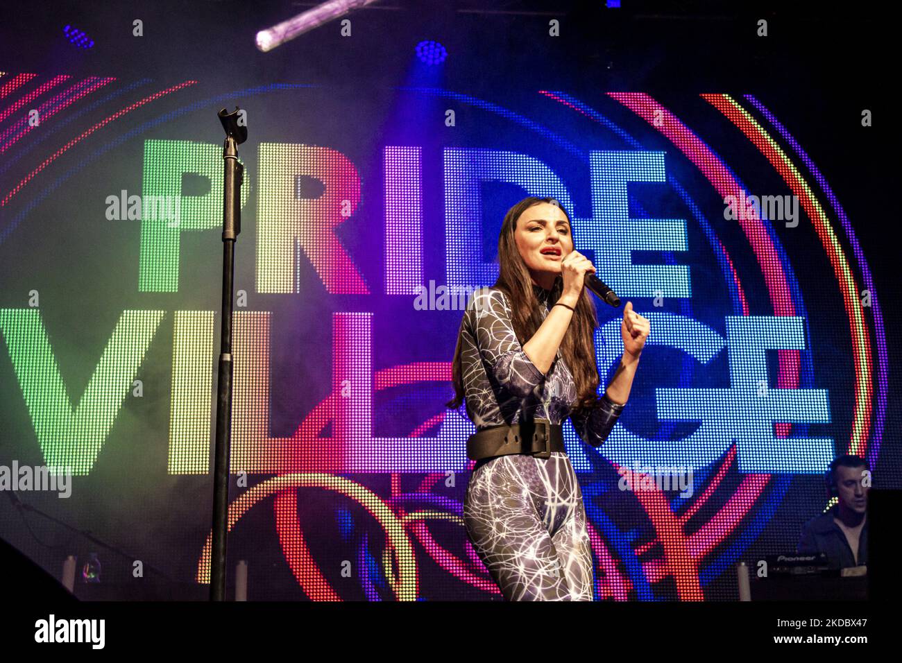 Opening night Padova Pride Village 2022, the Italian singer Arisa and ...