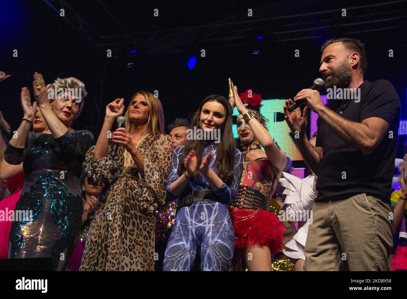 Opening night Padova Pride Village 2022, the Italian singer Arisa and ...