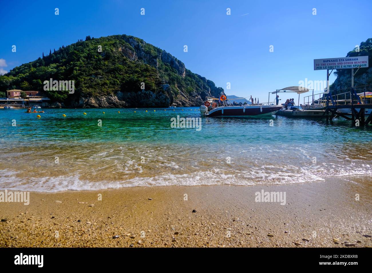 Corfu island, Greece: 07-10-20212: View of the beautiful ...