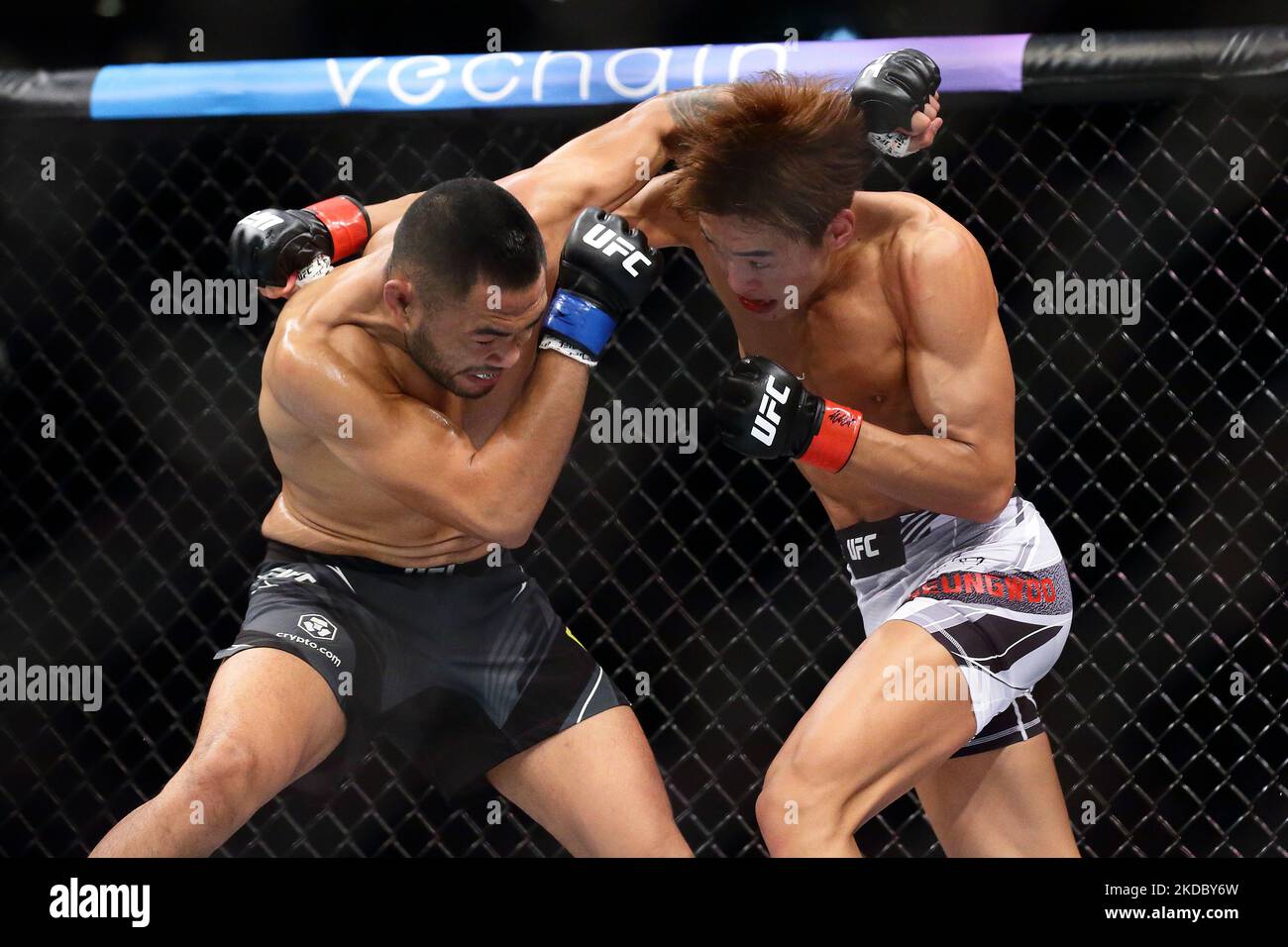 Josh Culibao of Australia (L) battles Seungwoo Choi of South Korea in ...