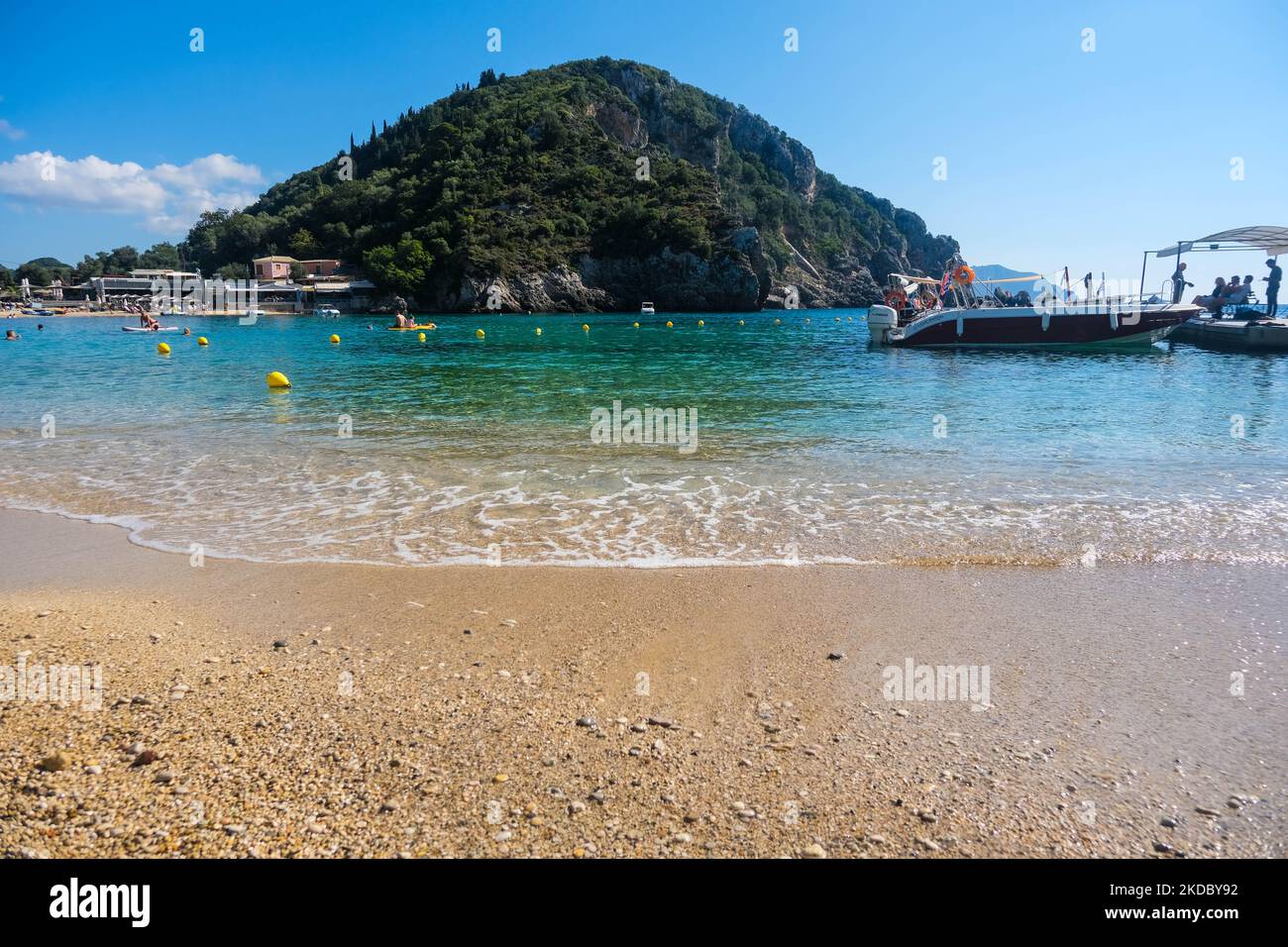 Corfu island, Greece: 07-10-20212: View of the beautiful ...