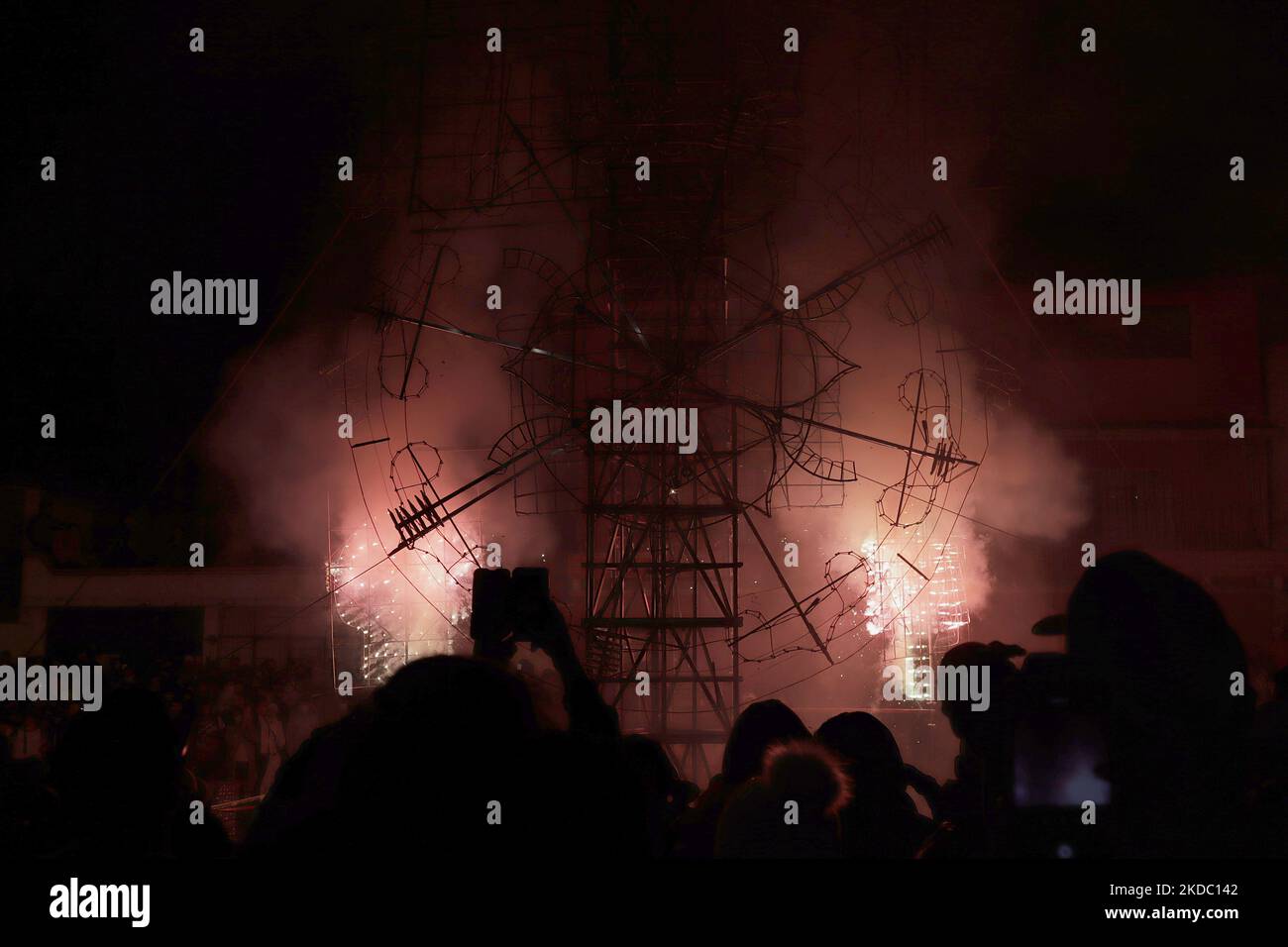Residents of San Francisco Culhuacán, Mexico City, participate in the ...