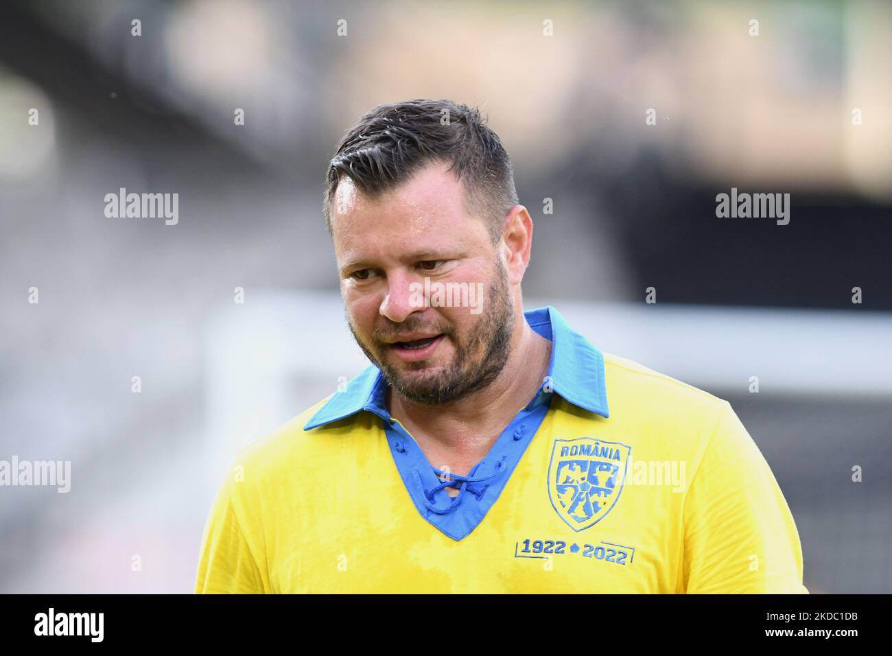 Portrait of Marius Niculae during Team Romania vs World Stars, Cluj ...