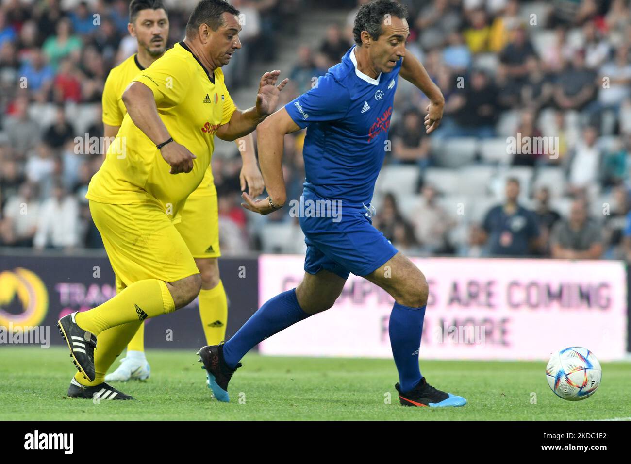 Ionel Ganea in action during the game Team Romania vs World Stars, Cluj ...